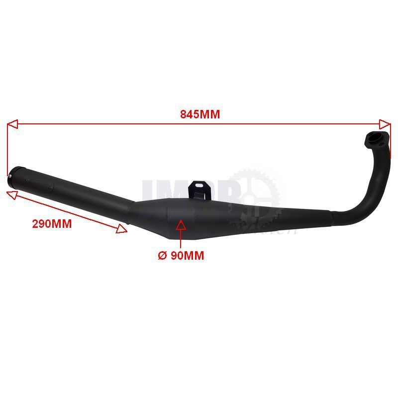 Uitlaat Honda MB5 Bullet EVO 1 Zwart - JMPB Onderdelen